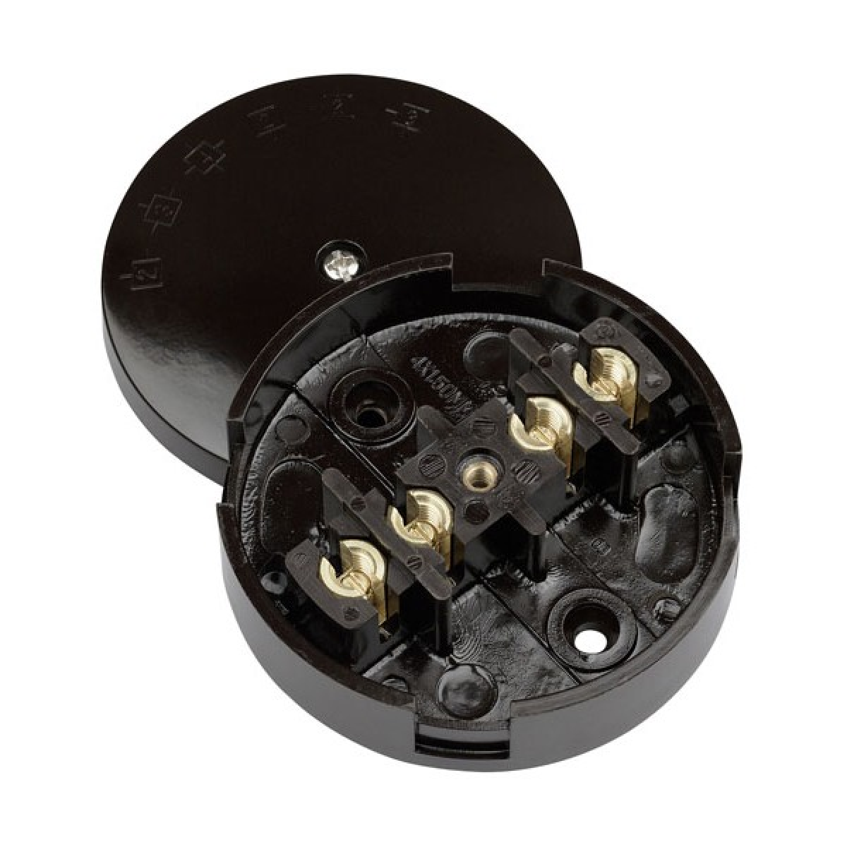 5A 4 Terminal Plastic PVC Electrical Connection Junction Box